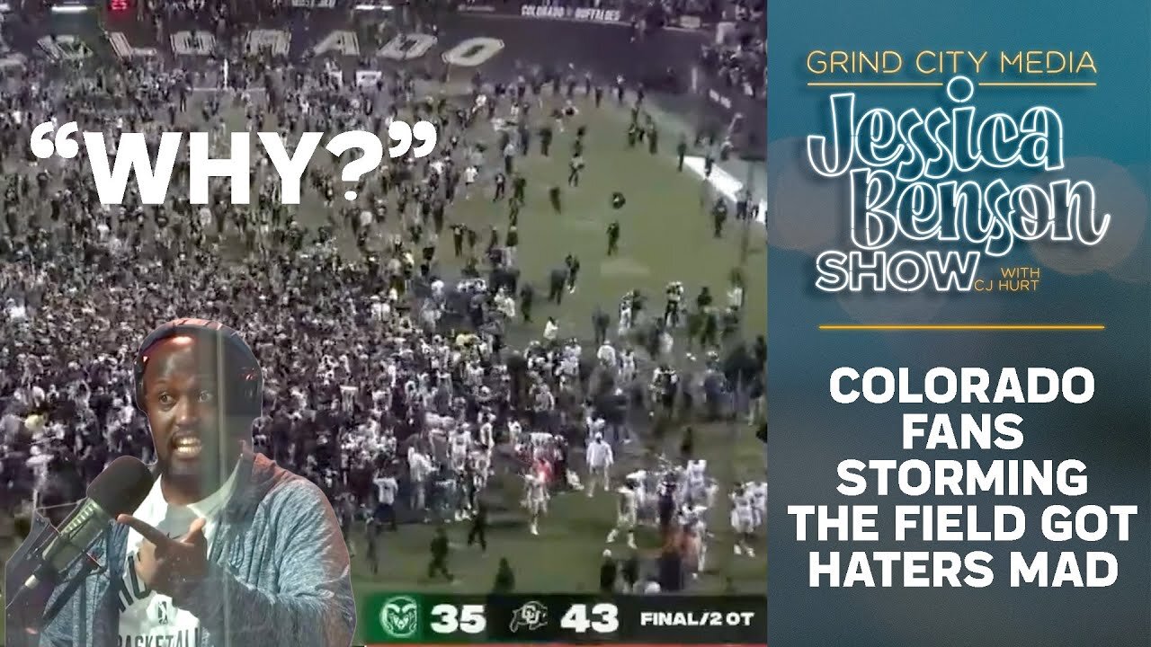 Colorado Fan’s Storms The Field After Two Overtime | Jessica Benson ...