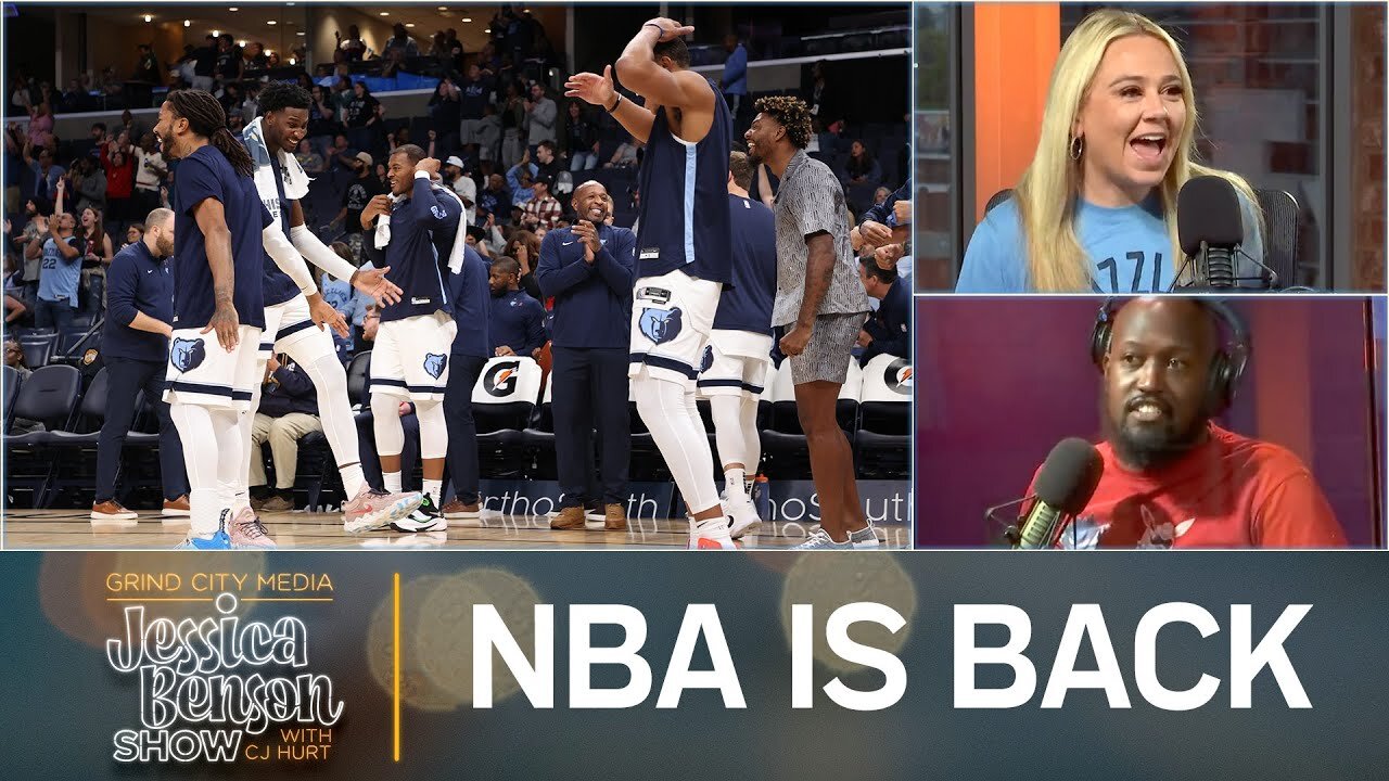 Jessica Benson Show | NBA IS BACK, Grizzlies w/o Steven Adams, Michigan ...