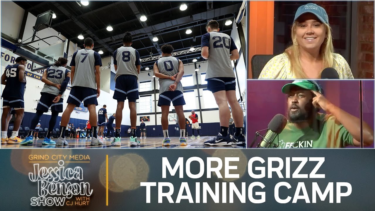 Jessica Benson Show | More Grizz Training Camp, Titans Biggest Rival, Wedgie From Hell | Grind ...
