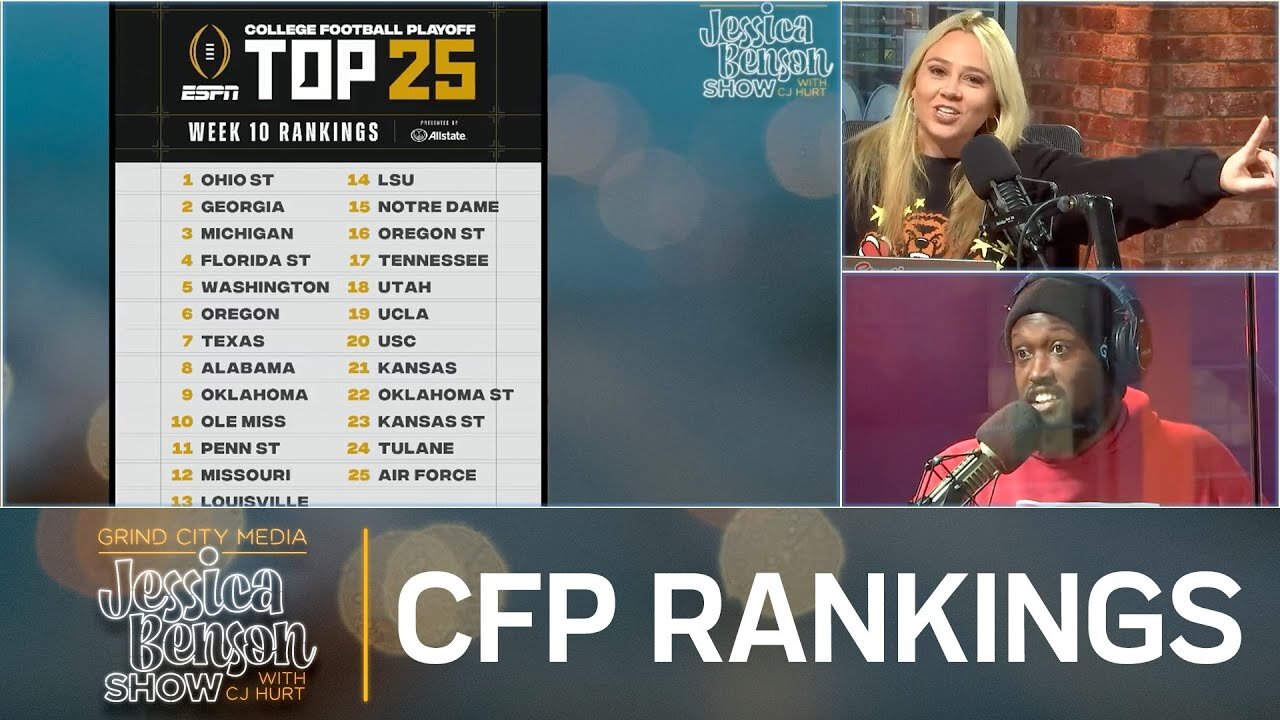 Jessica Benson Show | Grizz Looking For First Win, CFP Rankings, and ...