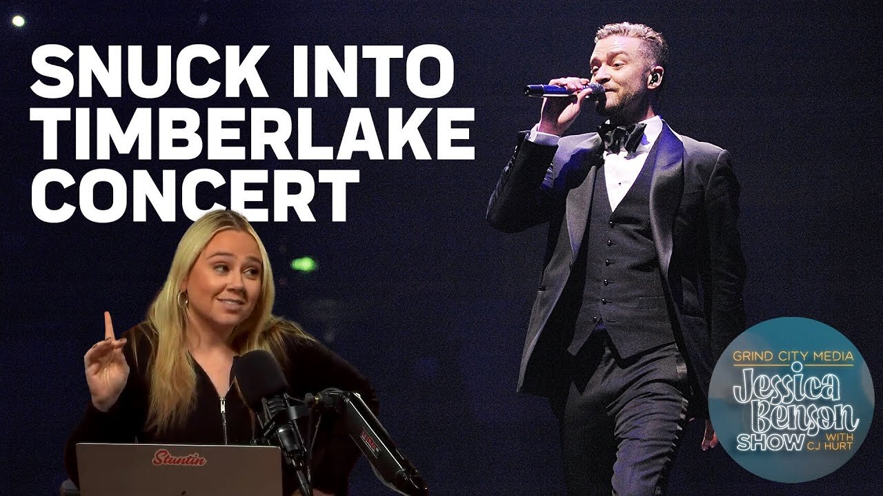 How I Snuck Into a Justin Timberlake Concert | Jessica Benson Show ...